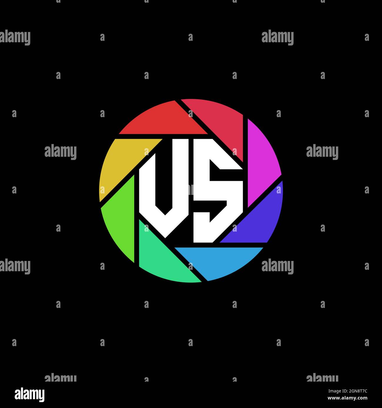 VS Initial ESport gaming logo. Modern head Skull shape template vector ...