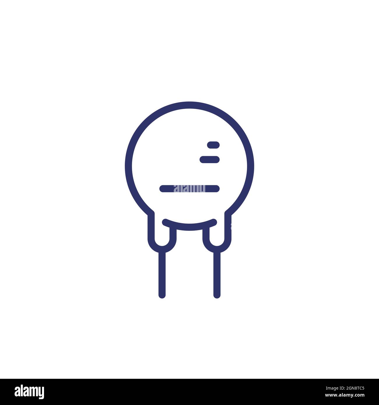 Electrical capacitor Stock Vector Images - Alamy