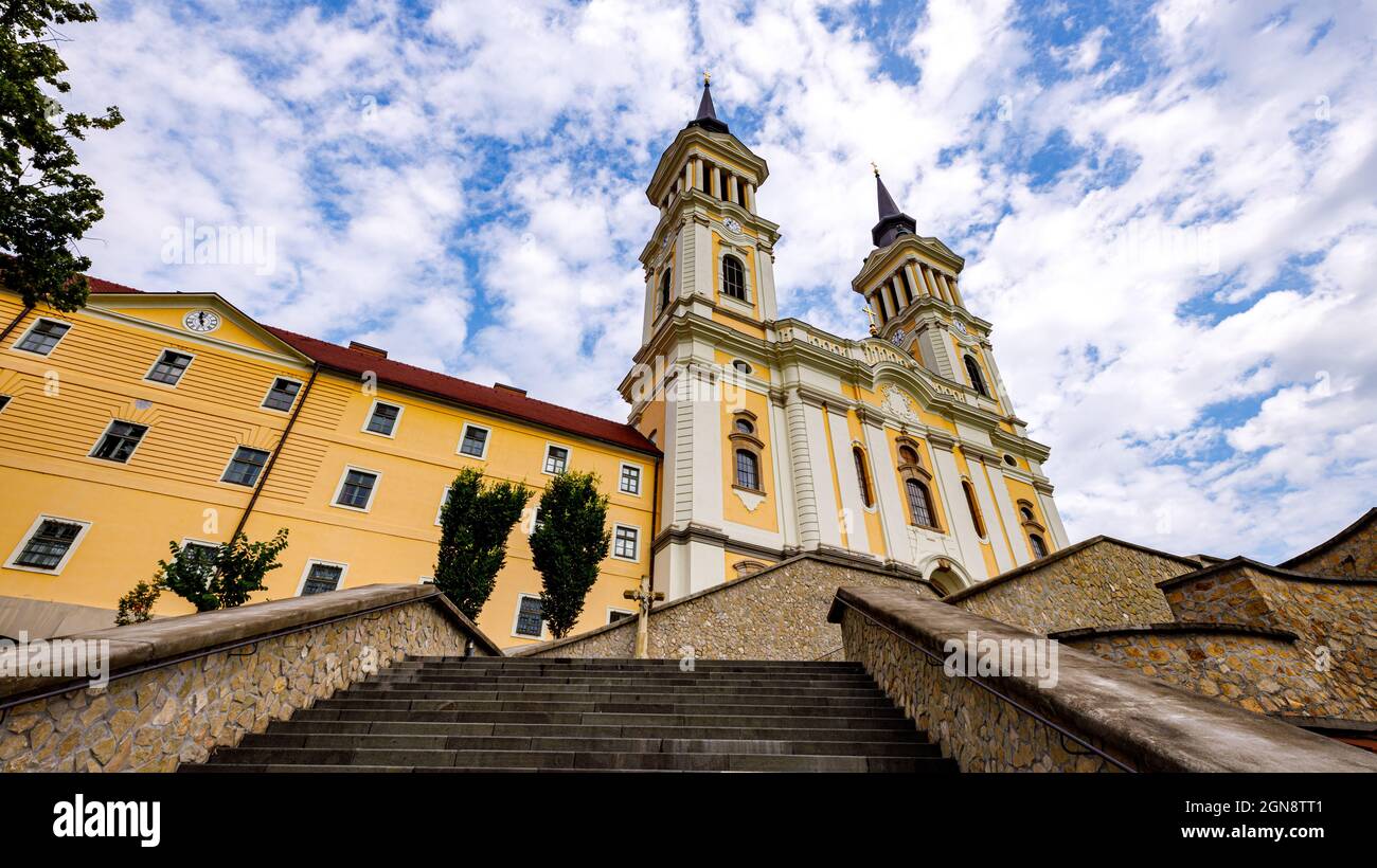 The cathedral of Maria Radna at Arad in Romania Stock Photo - Alamy