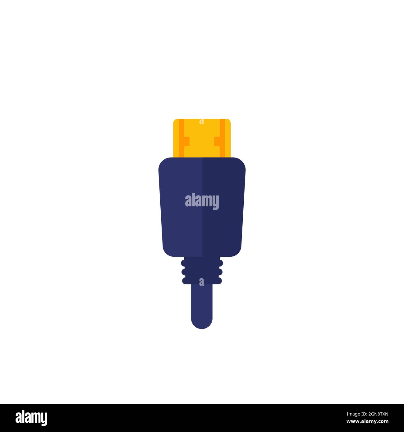 HDMI cable on white, vector icon Stock Vector Image & Art - Alamy