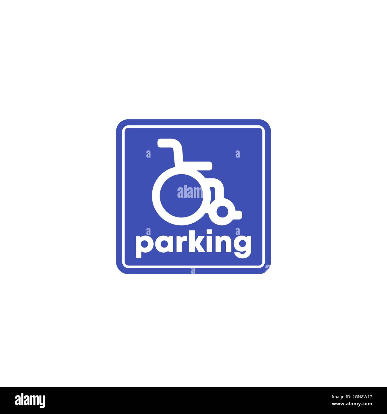 Disabled parking area Stock Vector Images - Alamy