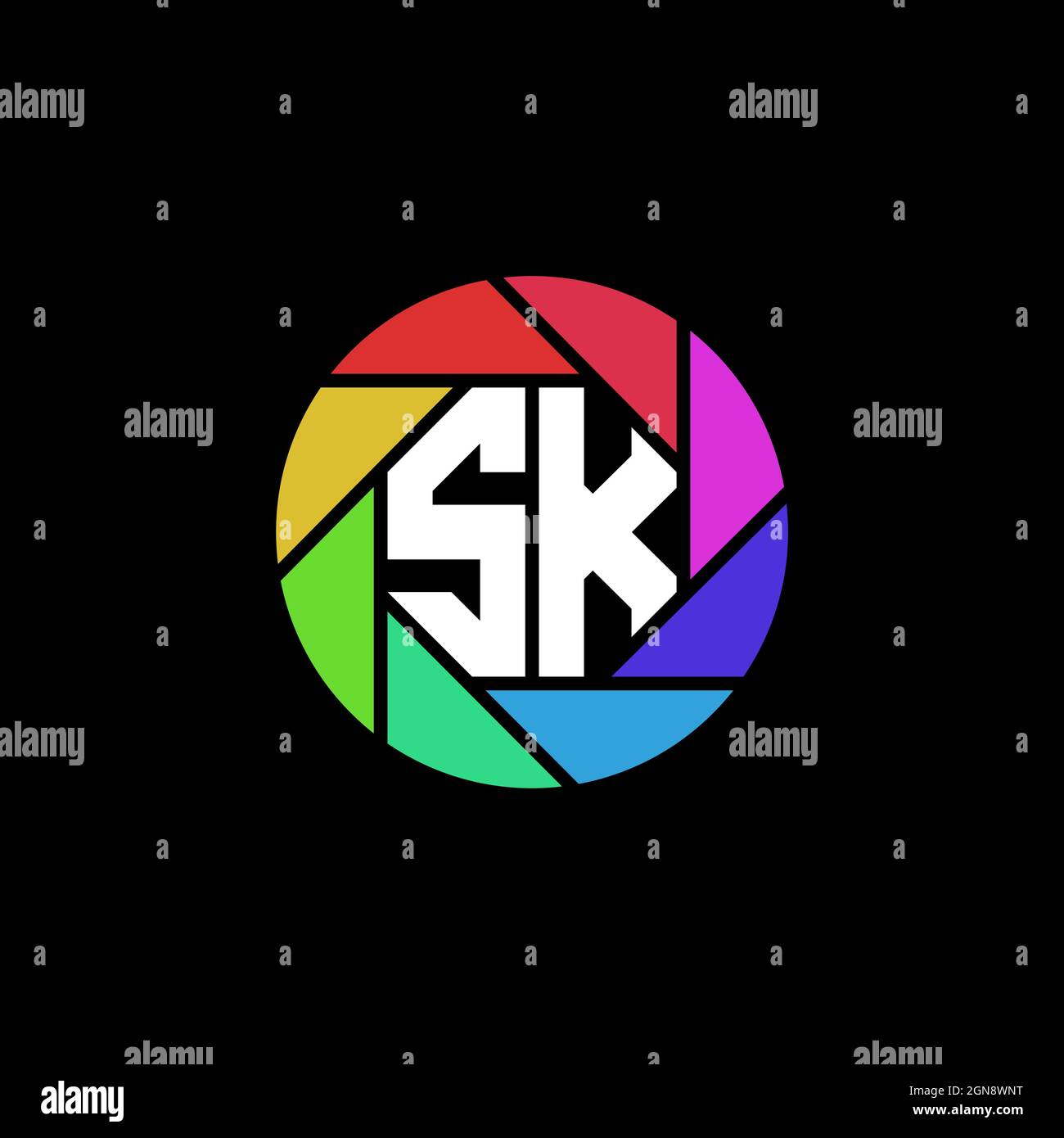 Sk circle logo hi-res stock photography and images - Alamy
