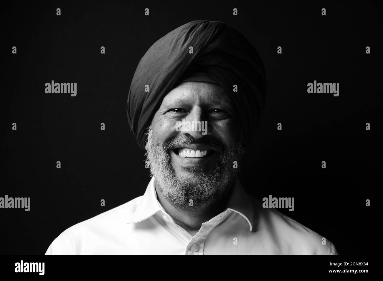 Indrabir Gill - Actor/Model (monochrome Stock Photo - Alamy
