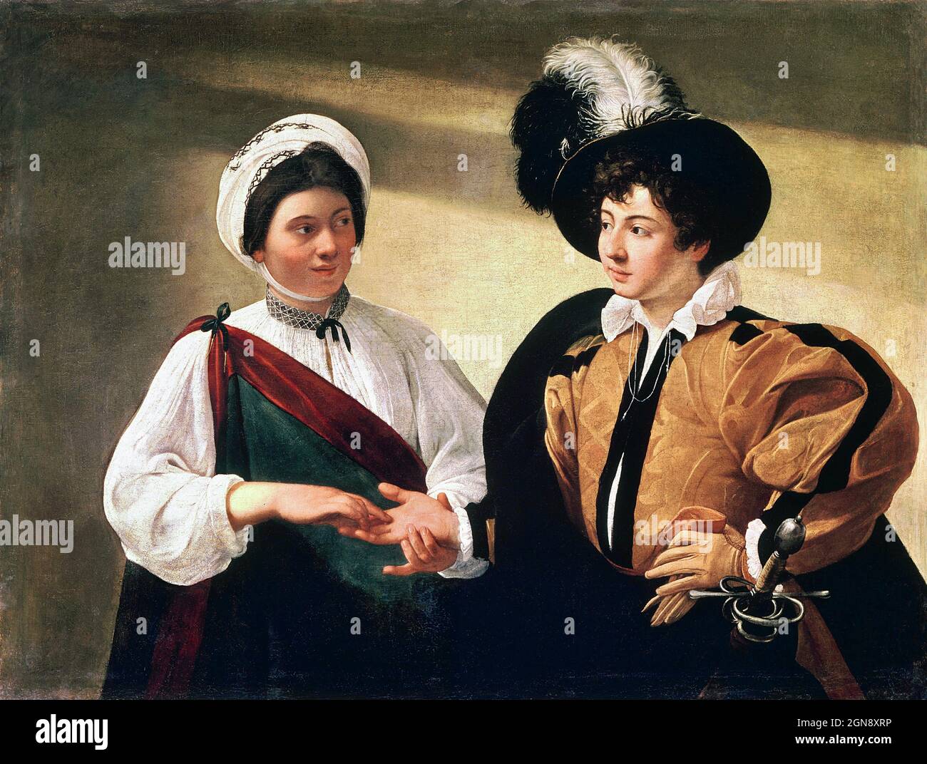 Caravaggio Fortune Teller Stock Photo Alamy