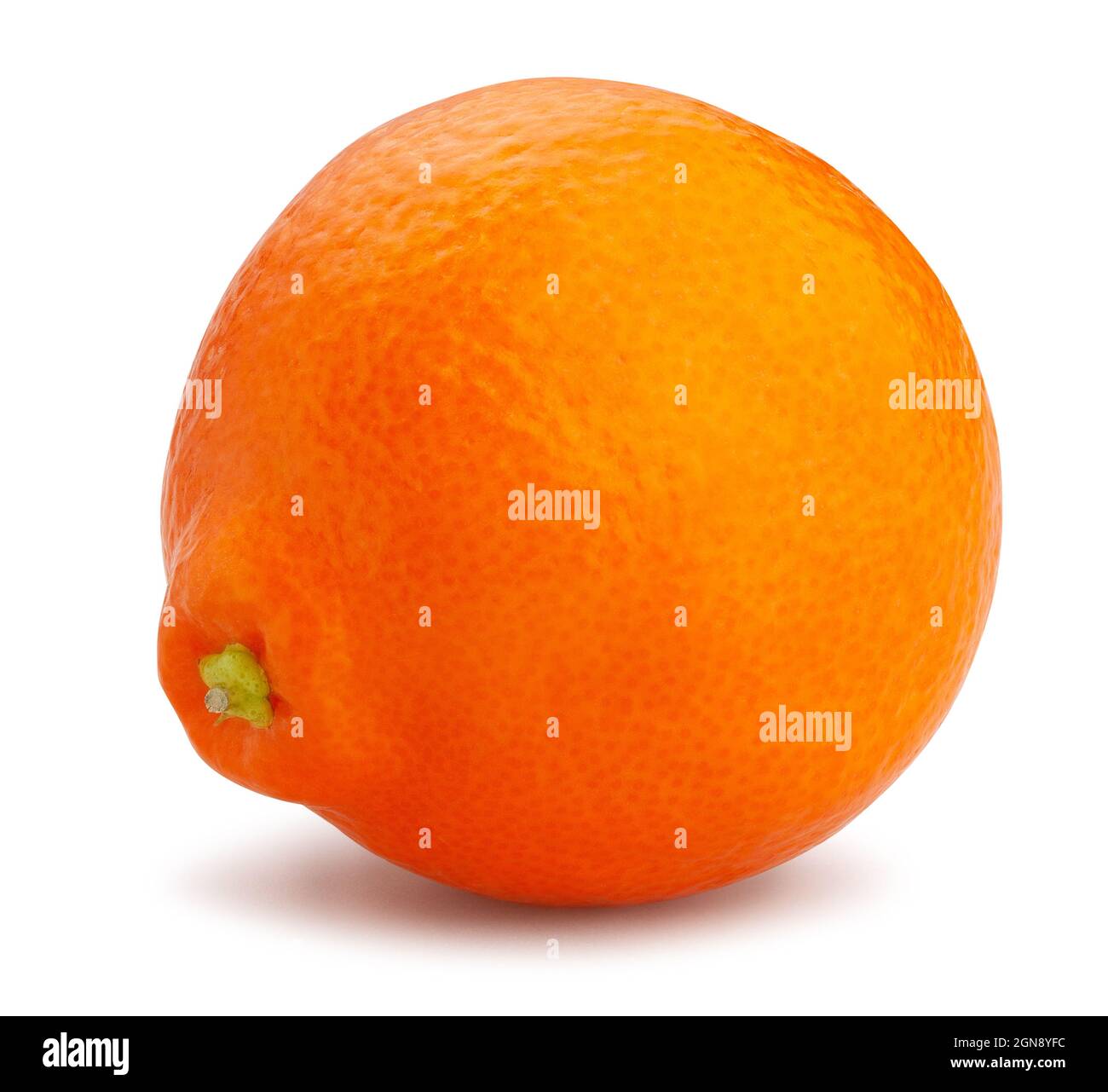 minneola tangelo tangerine path isolated on white Stock Photo - Alamy