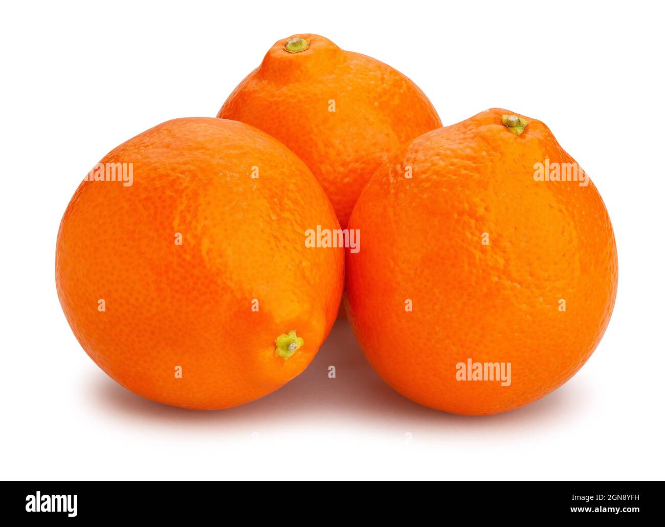 minneola tangelo tangerine path isolated on white Stock Photo - Alamy