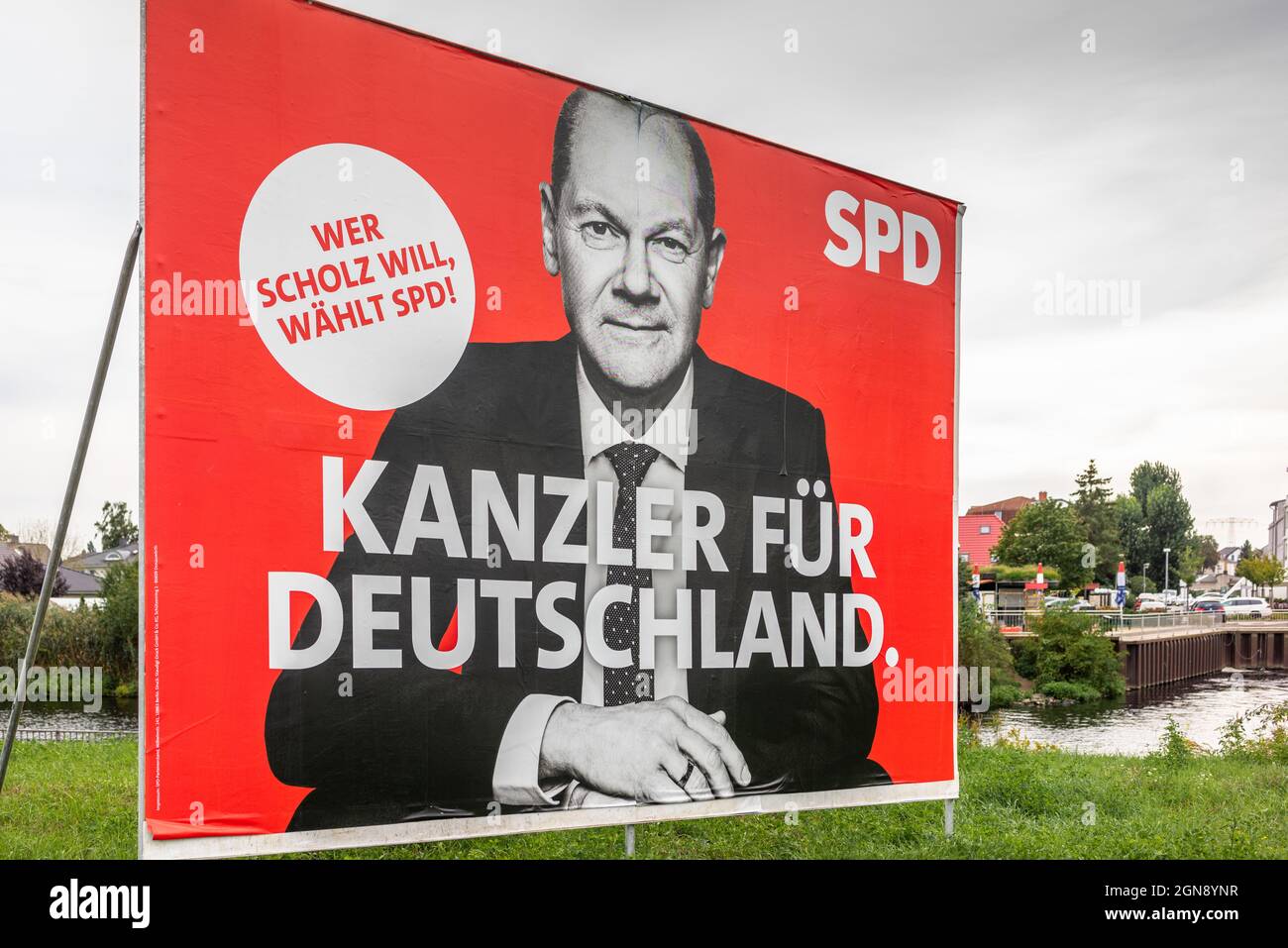 2021 Bundestagswahlen / German Federal Election campaign billboard ...