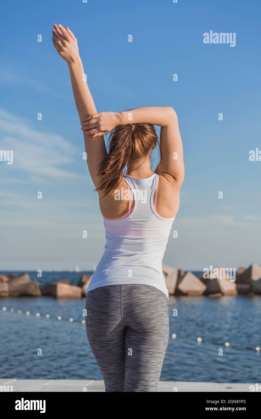 Hand stretching hi-res stock photography and images - Alamy