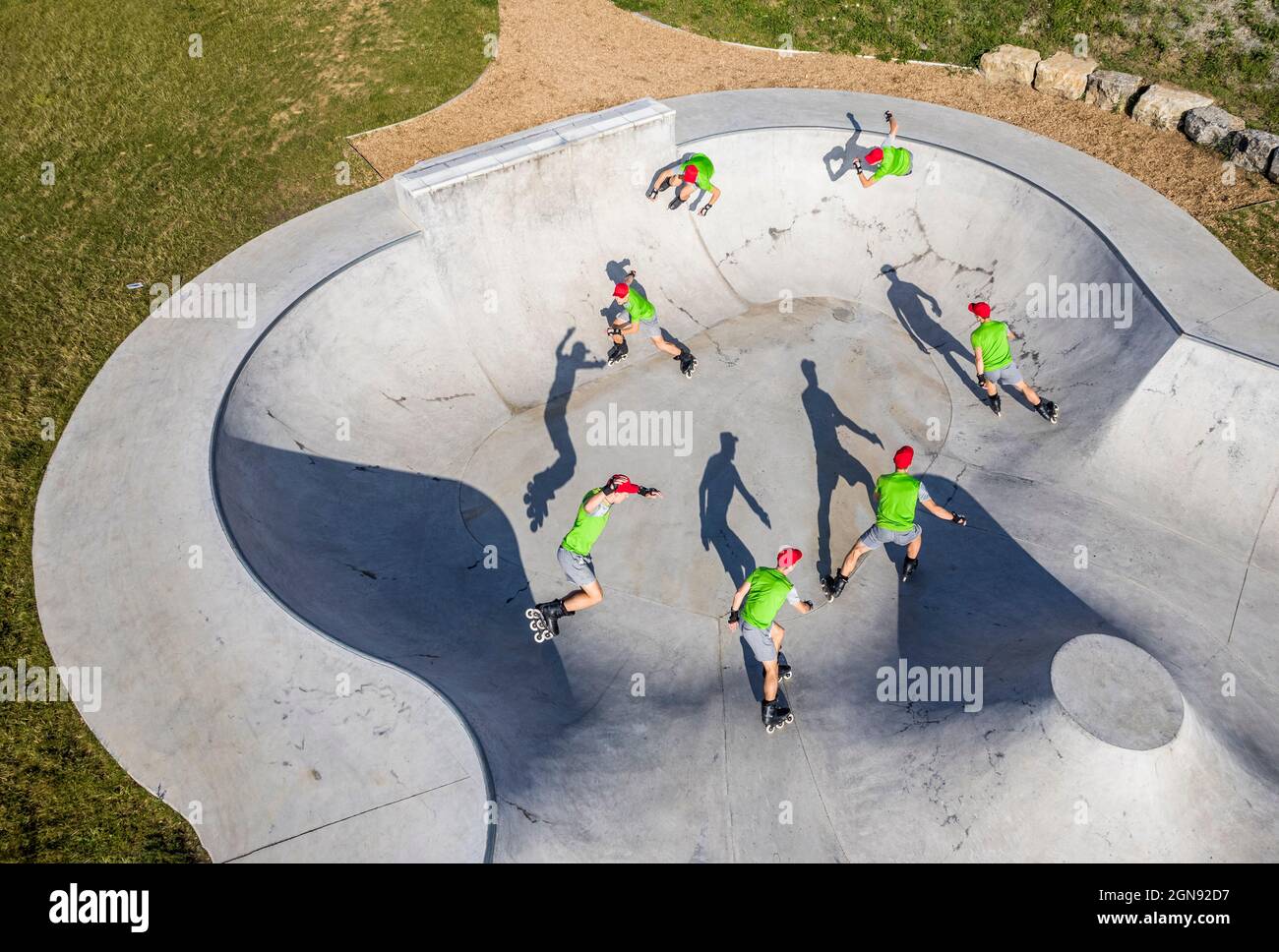 Skate multiple image composite hi-res stock photography and images - Alamy