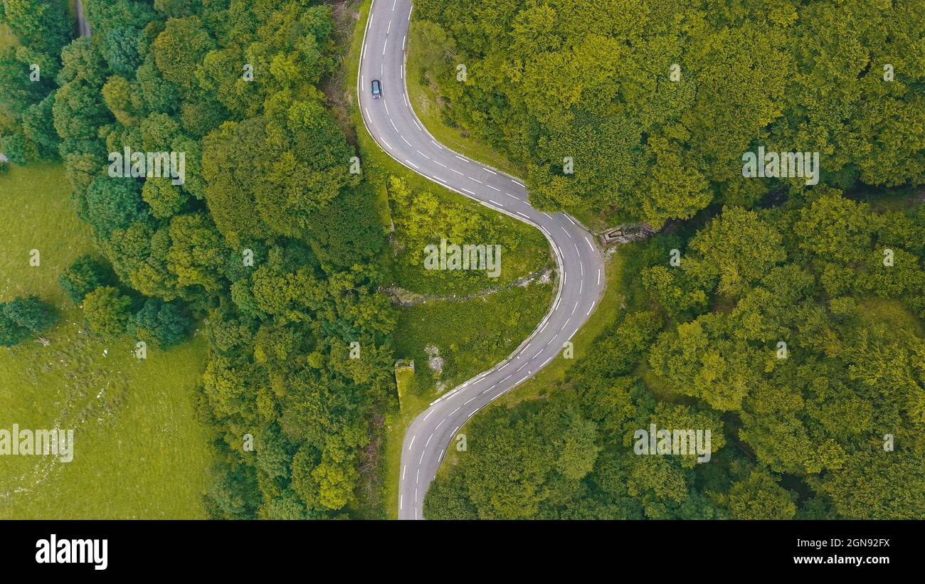 Winding aerial hi-res stock photography and images - Alamy