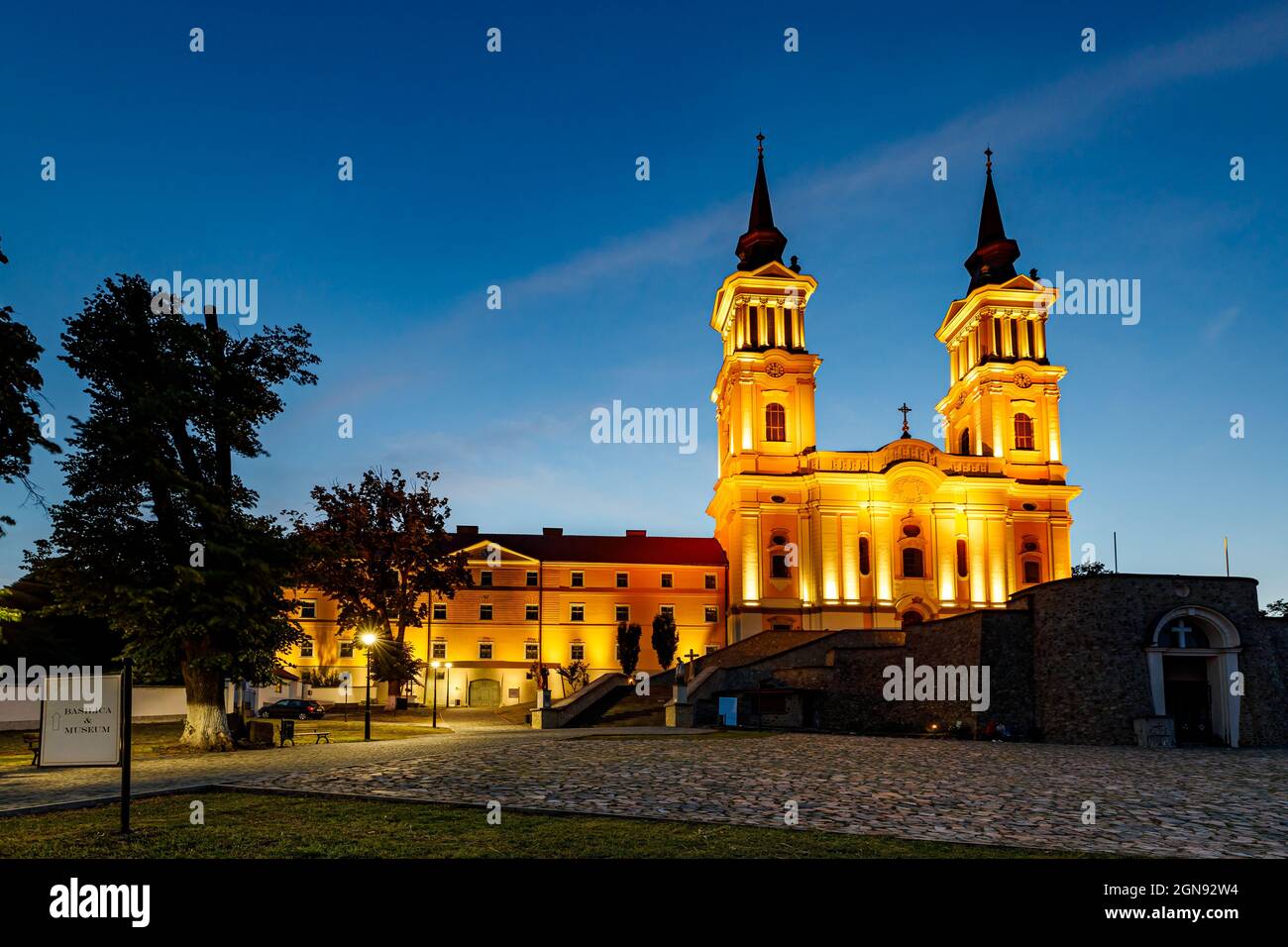 The cathedral of Maria Radna at Arad in Romania Stock Photo - Alamy