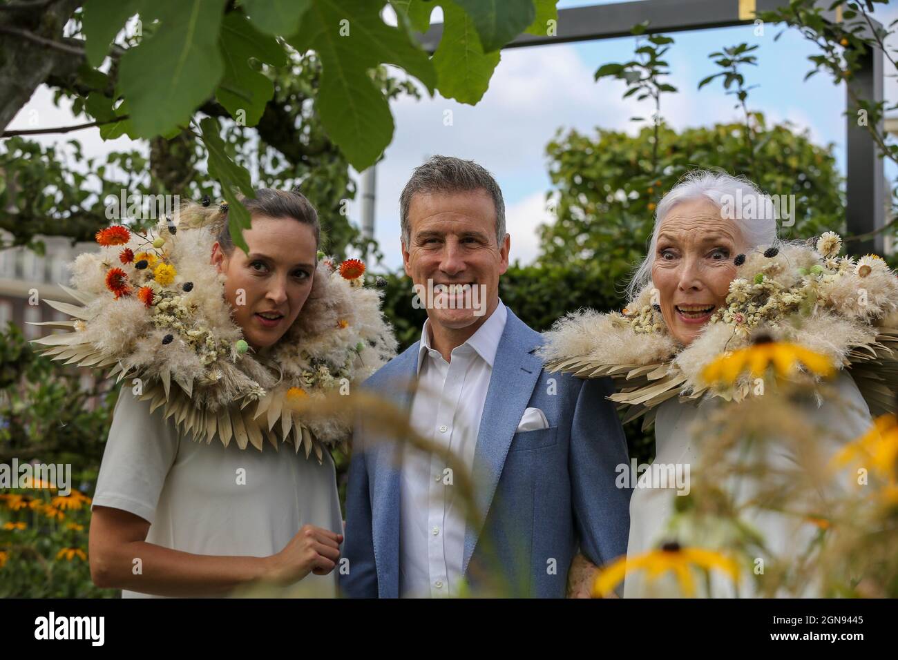 Parsley Box models, Valerie Pain and Tara Pain with Anton du Beke at ...