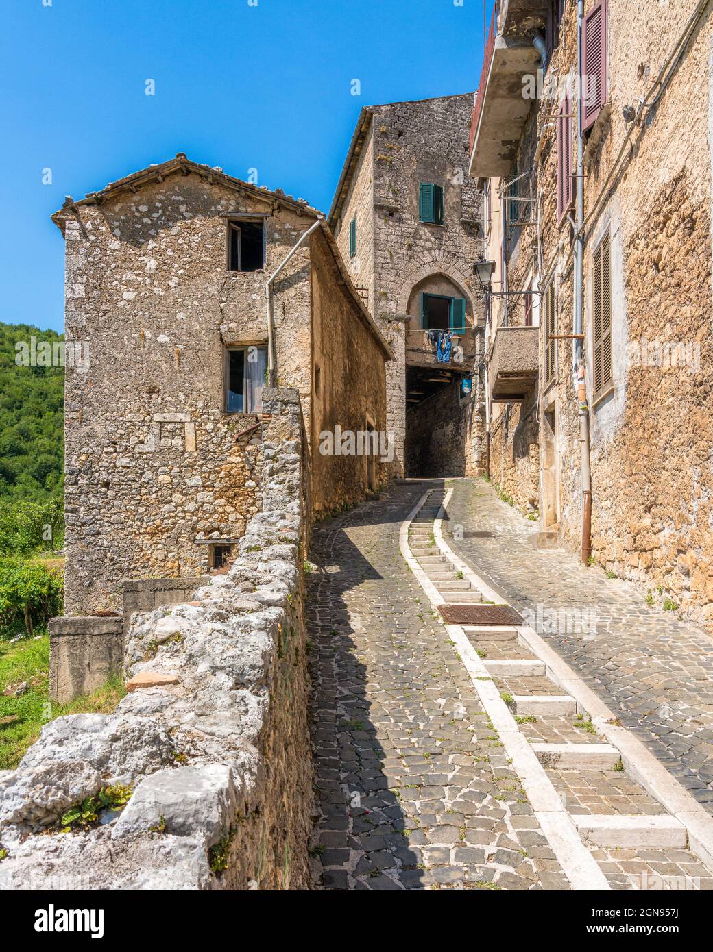 Scenic sight in Guarcino, beautiful village in the province of ...