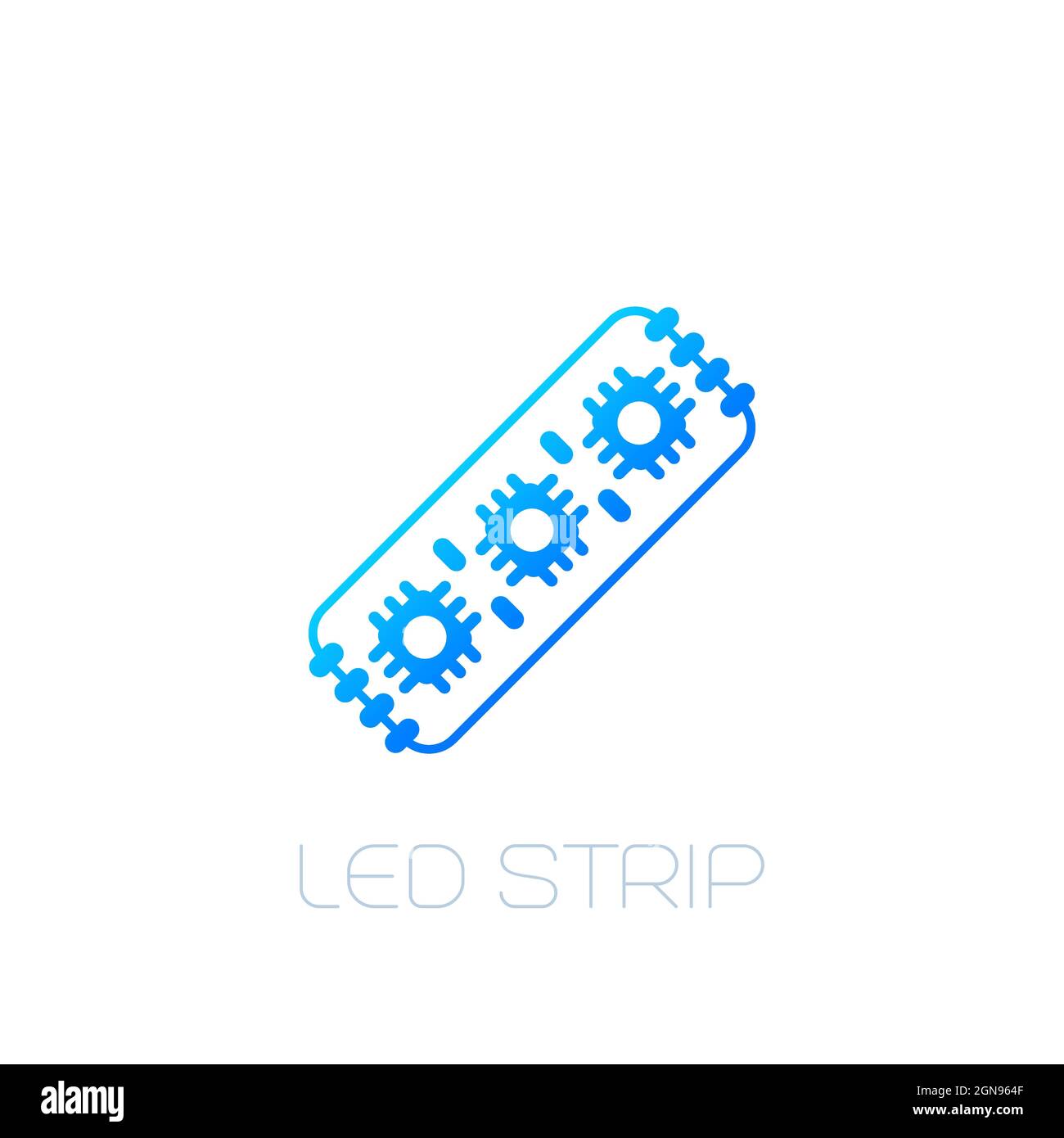 LED strip lighting vector icon Stock Vector Image & Art - Alamy