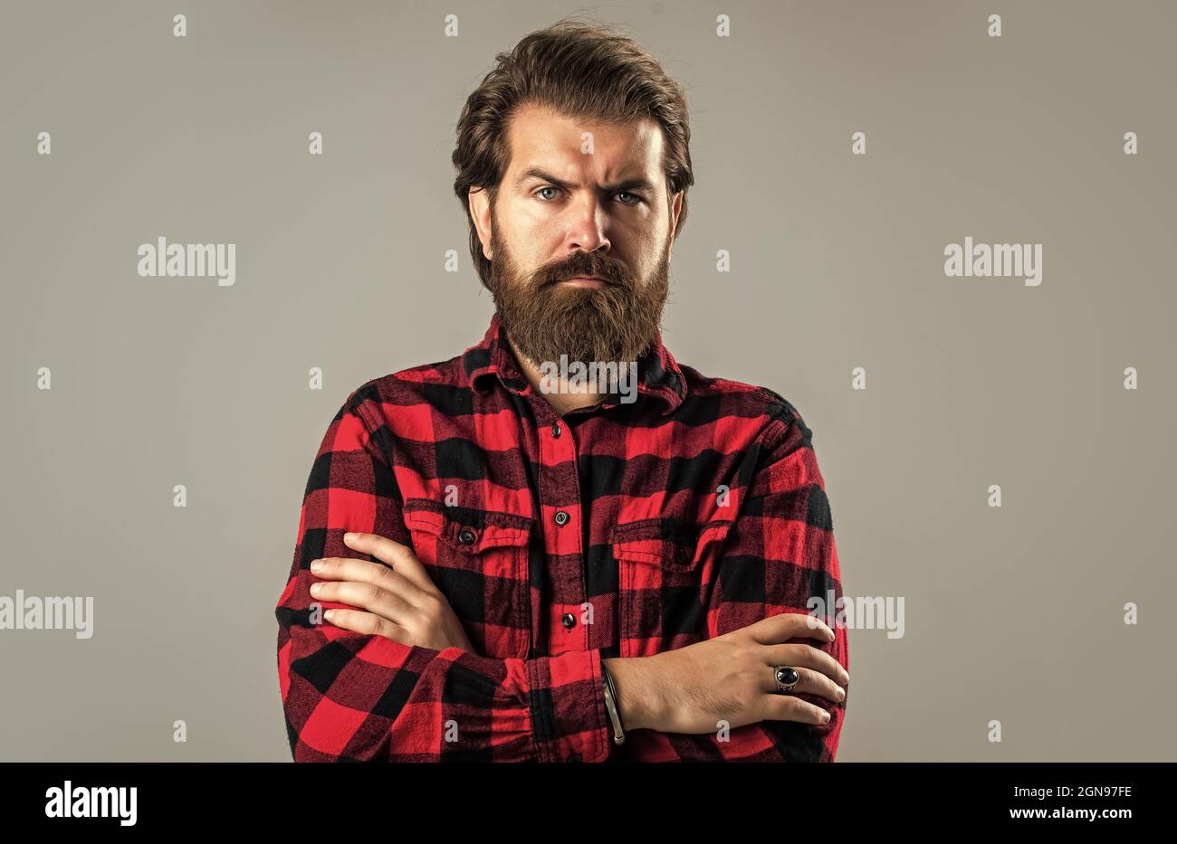guy expressing himself with stylish facial hair, masculinity Stock ...