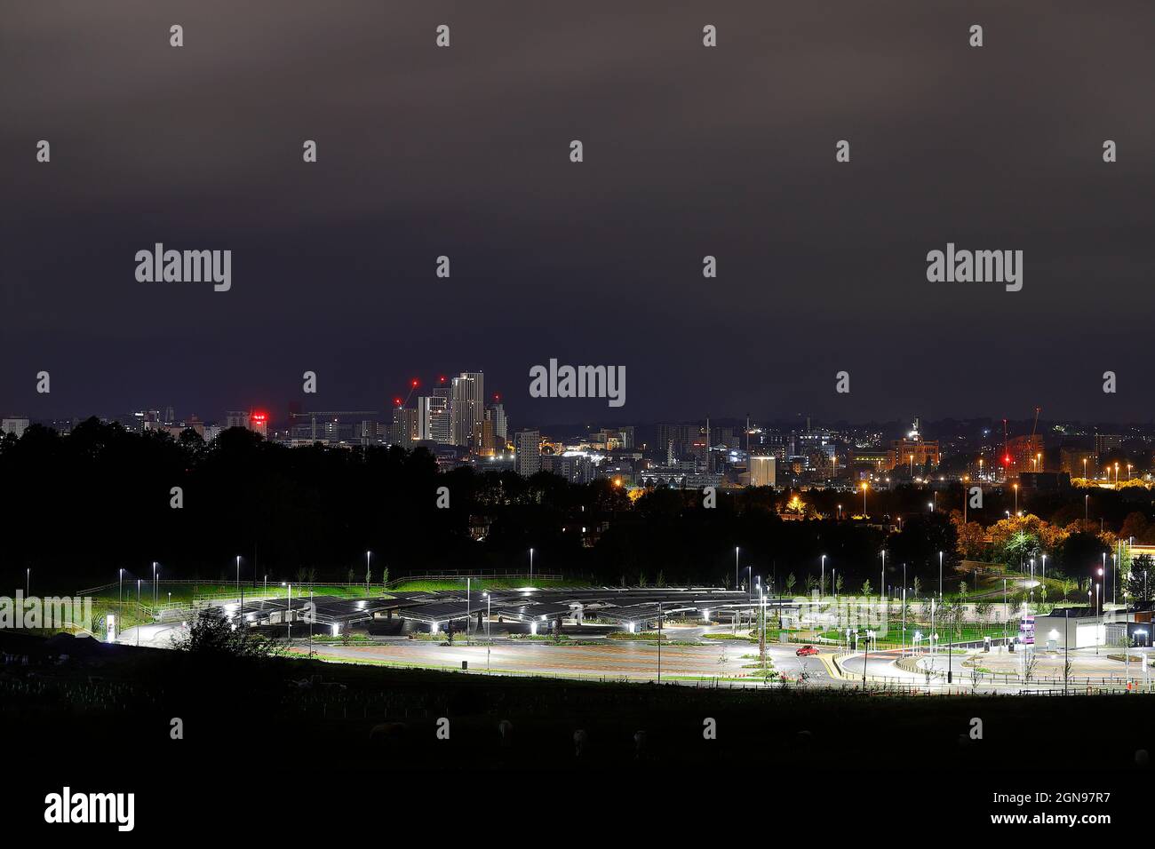 The new fully solar powered Park & Ride facility at Stourton in Leeds ...