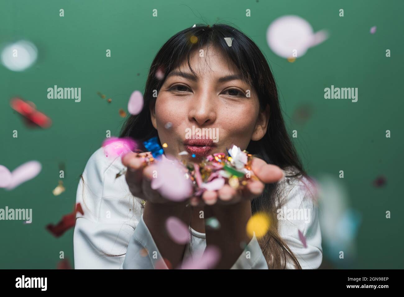 Paper confetti celebration blowing hi-res stock photography and images ...
