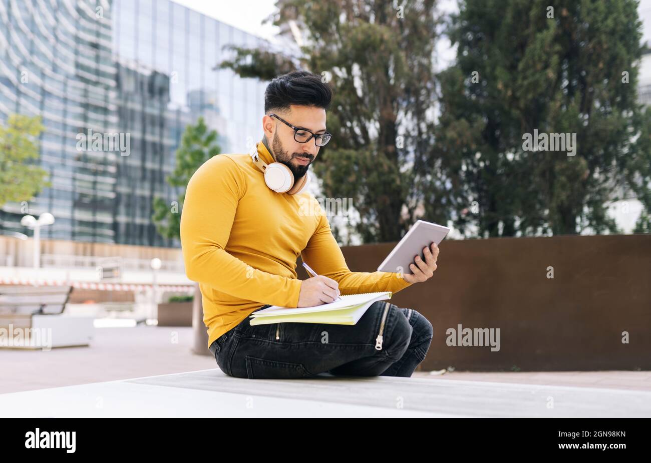 Smiling positive happy dreaming hi-res stock photography and images - Alamy