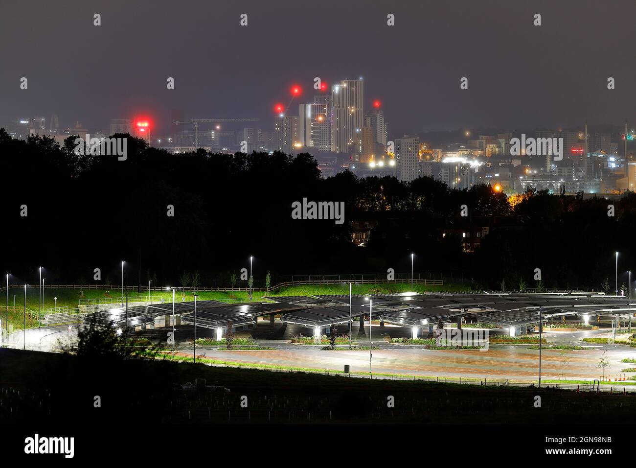 The new fully solar powered Park & Ride facility at Stourton in Leeds ...
