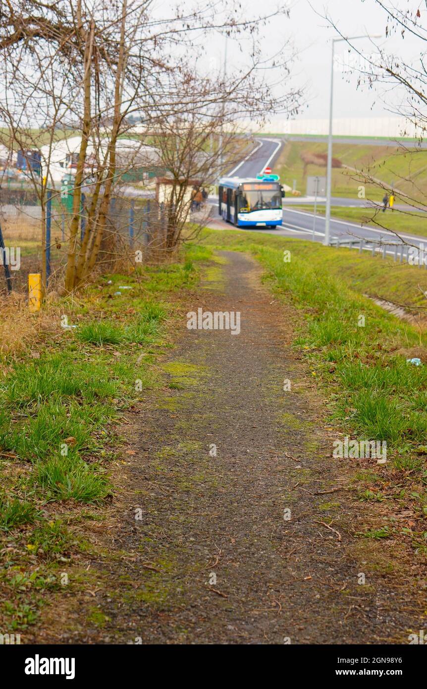 Bus stop with natural vegetation hi-res stock photography and images ...