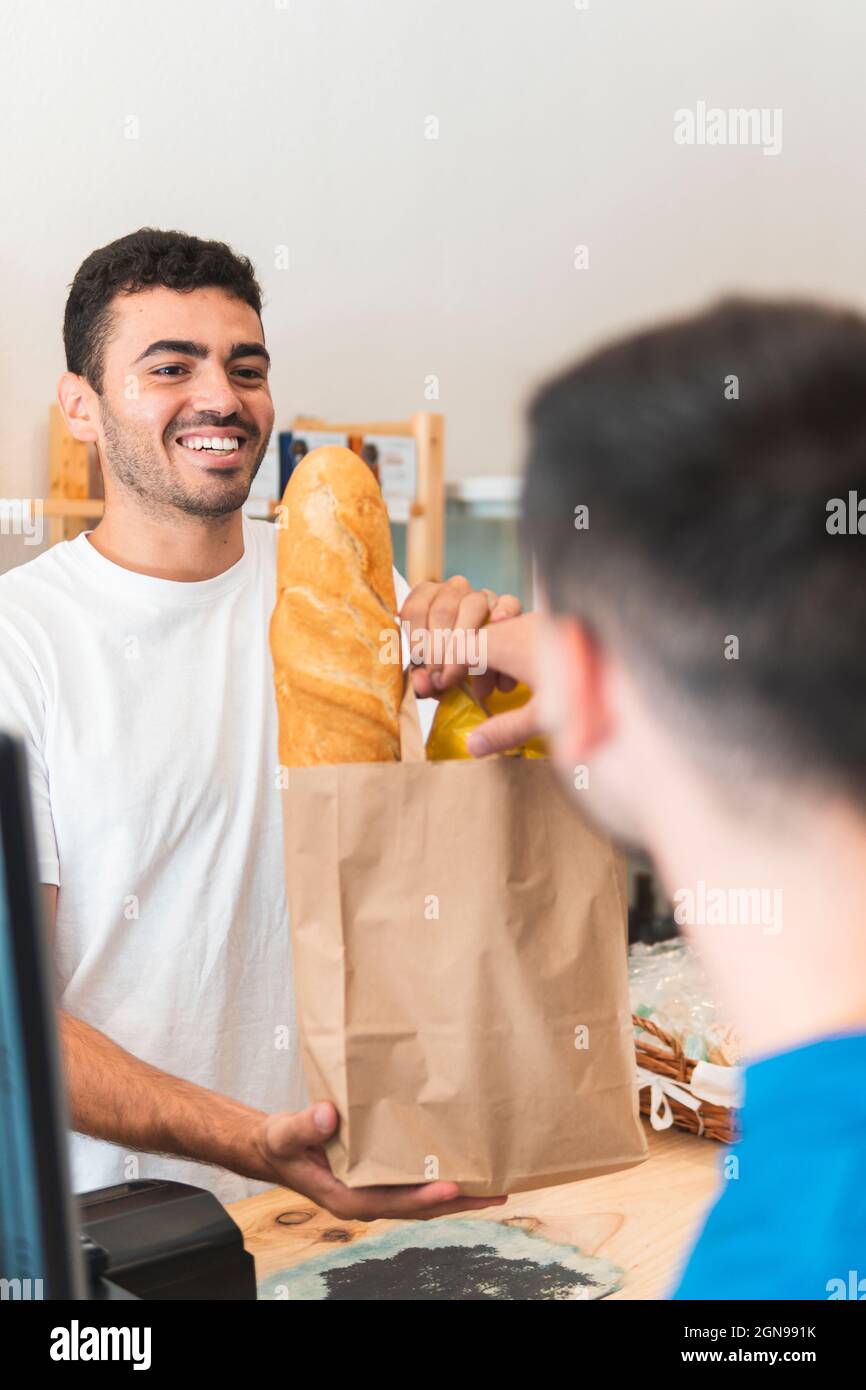 Customer entering hi-res stock photography and images - Alamy