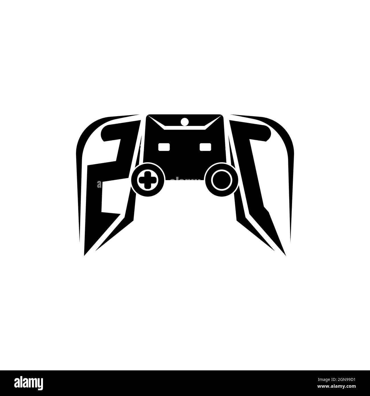 VI Monogram Logo Letter Pillars Geometric shape style vector, Law Firm ...