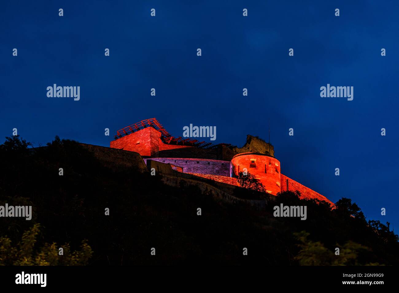 The Deva Castle in Romania Stock Photo - Alamy