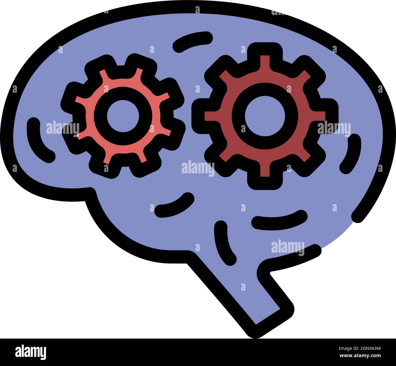 Brain Gears Vector