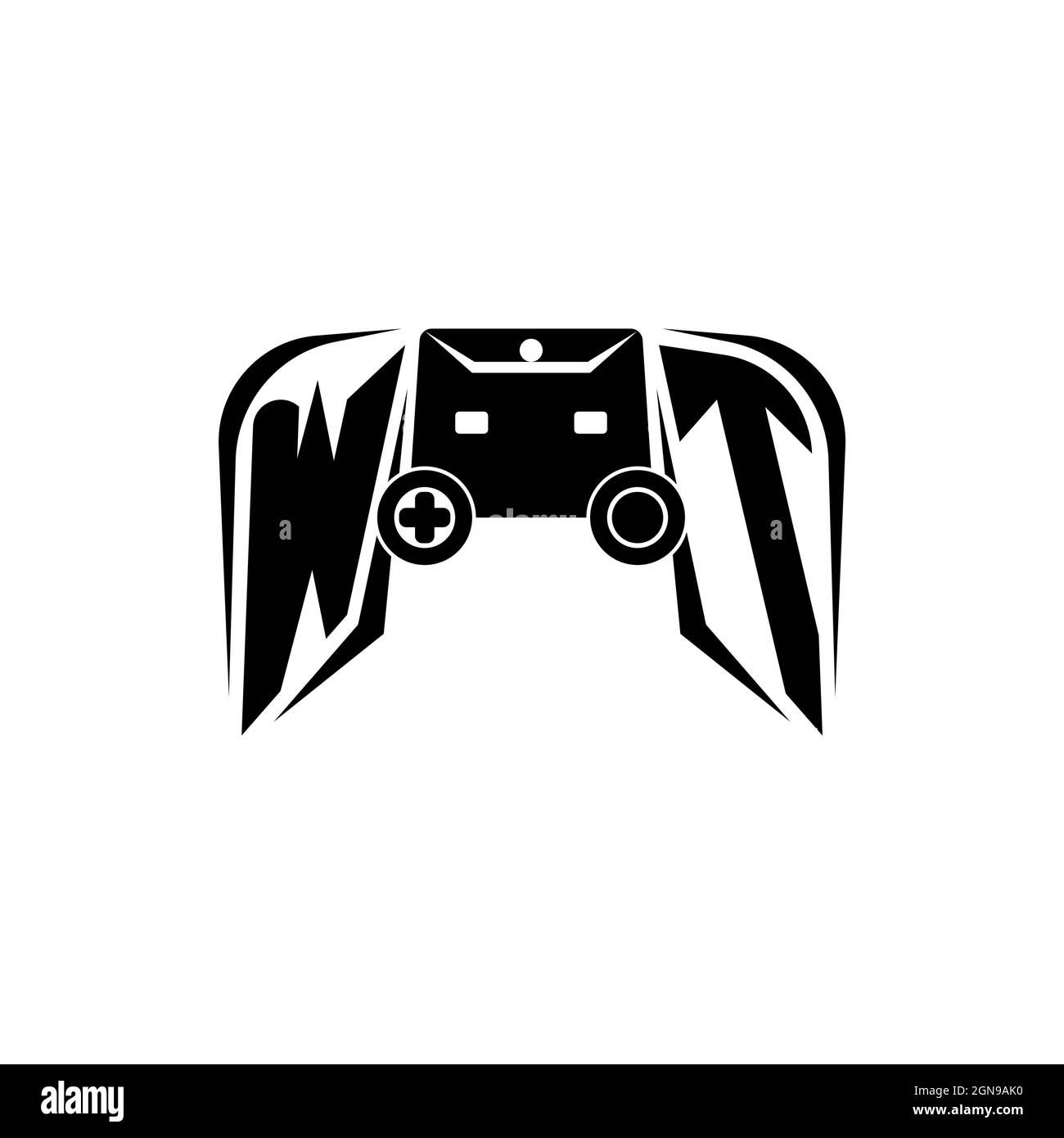 WT Initial ESport gaming logo. Game console shape style vector template ...