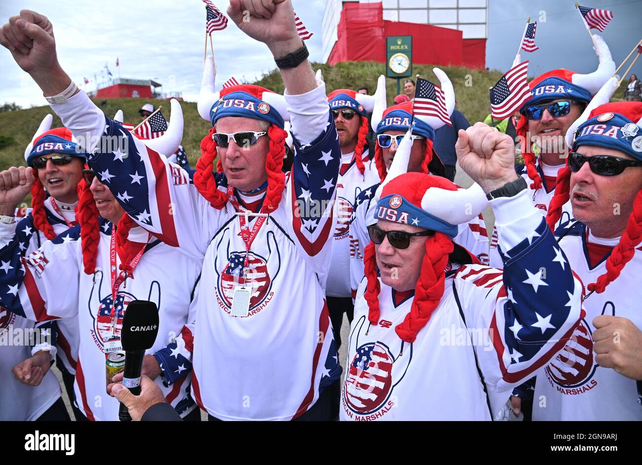 Team USA spectators dressed up during the fourth preview day of the ...