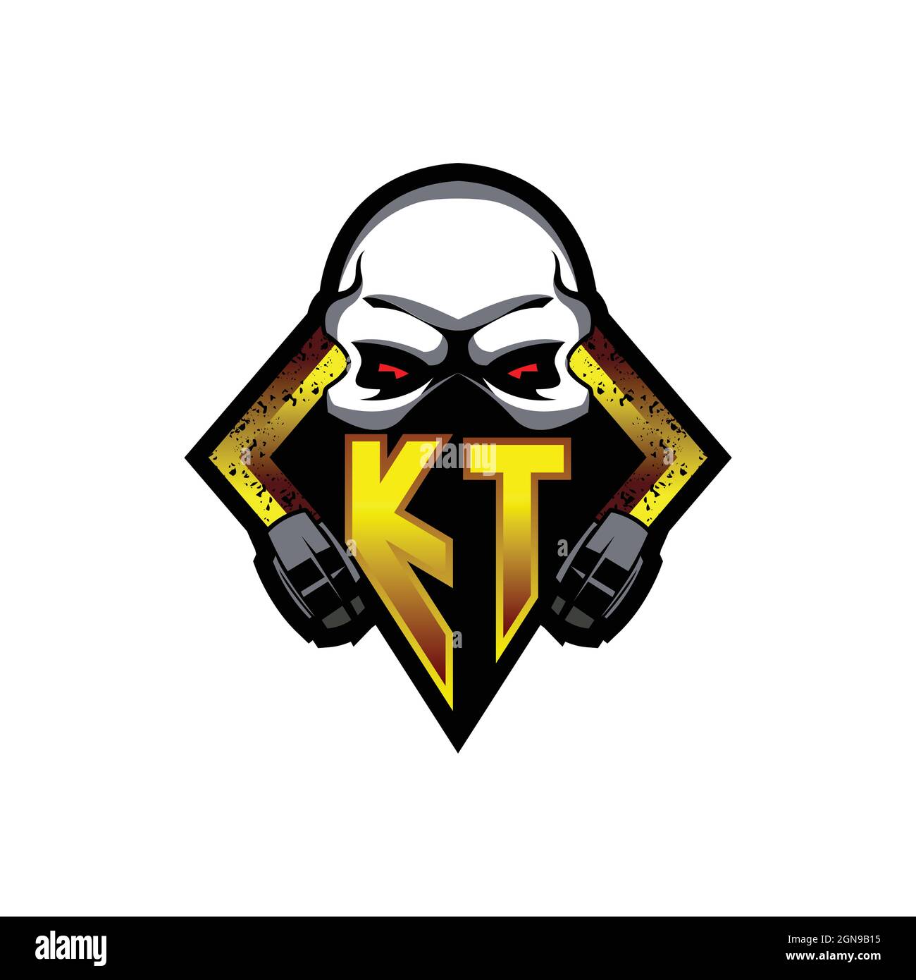 XD Initial ESport gaming logo. Game console shape style vector template ...