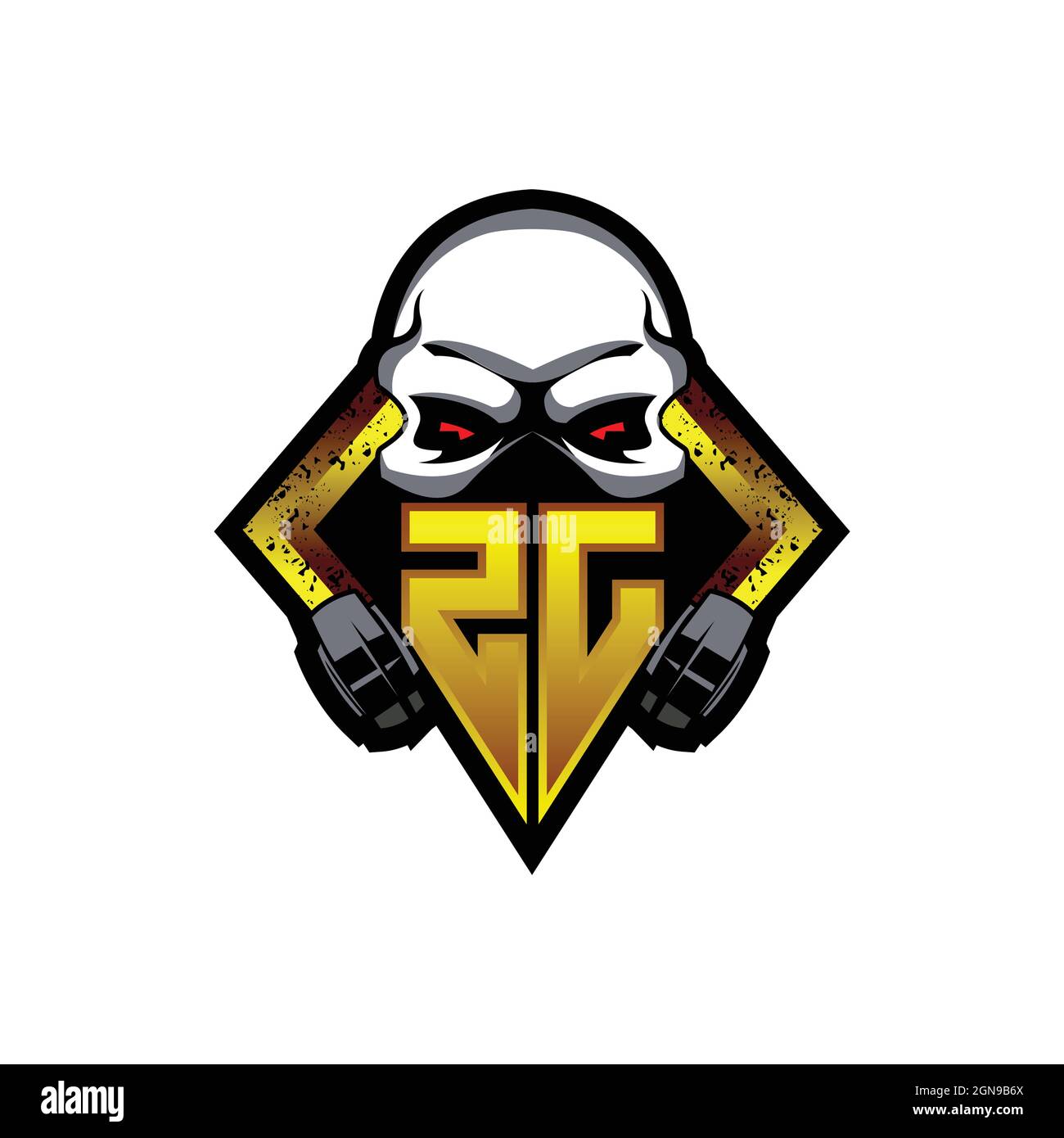 YX Initial ESport gaming logo. Game console shape style vector template ...