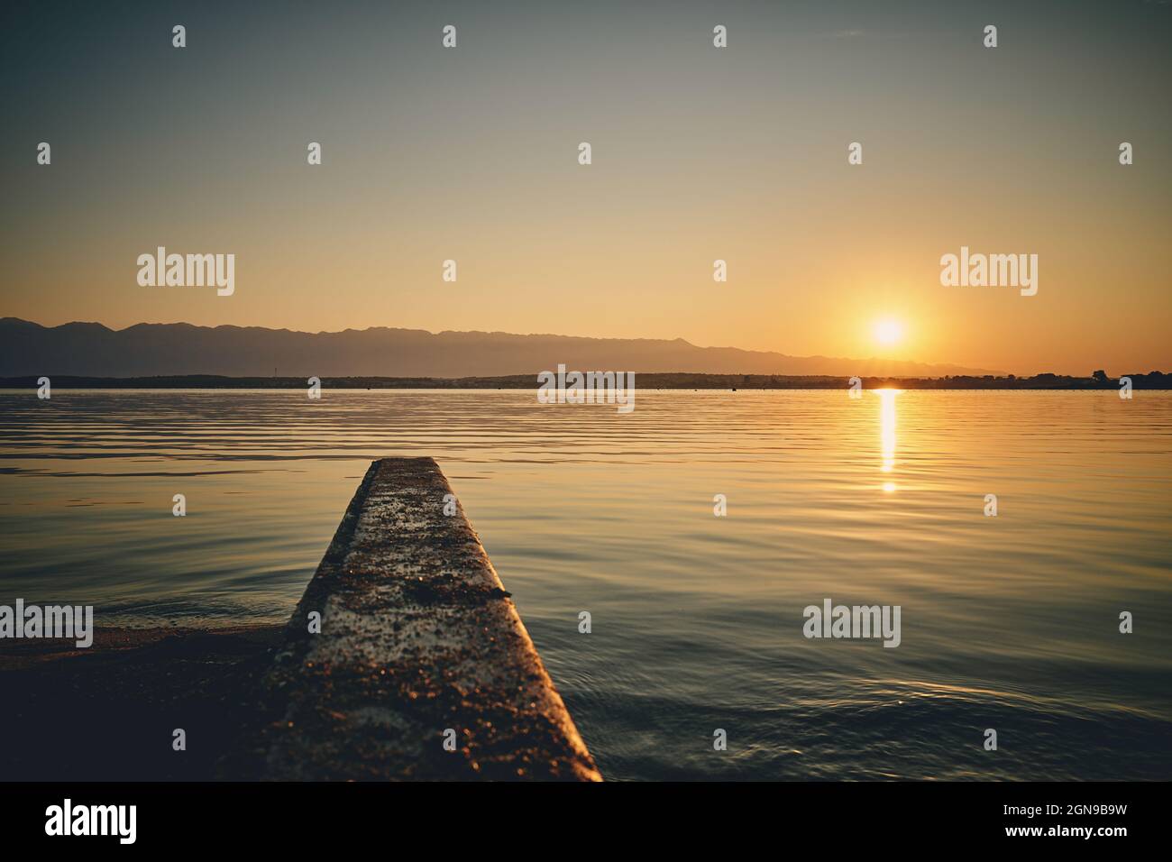 Sunrise and Sunset at Nin Croatia, Zadar. High quality photo Stock ...