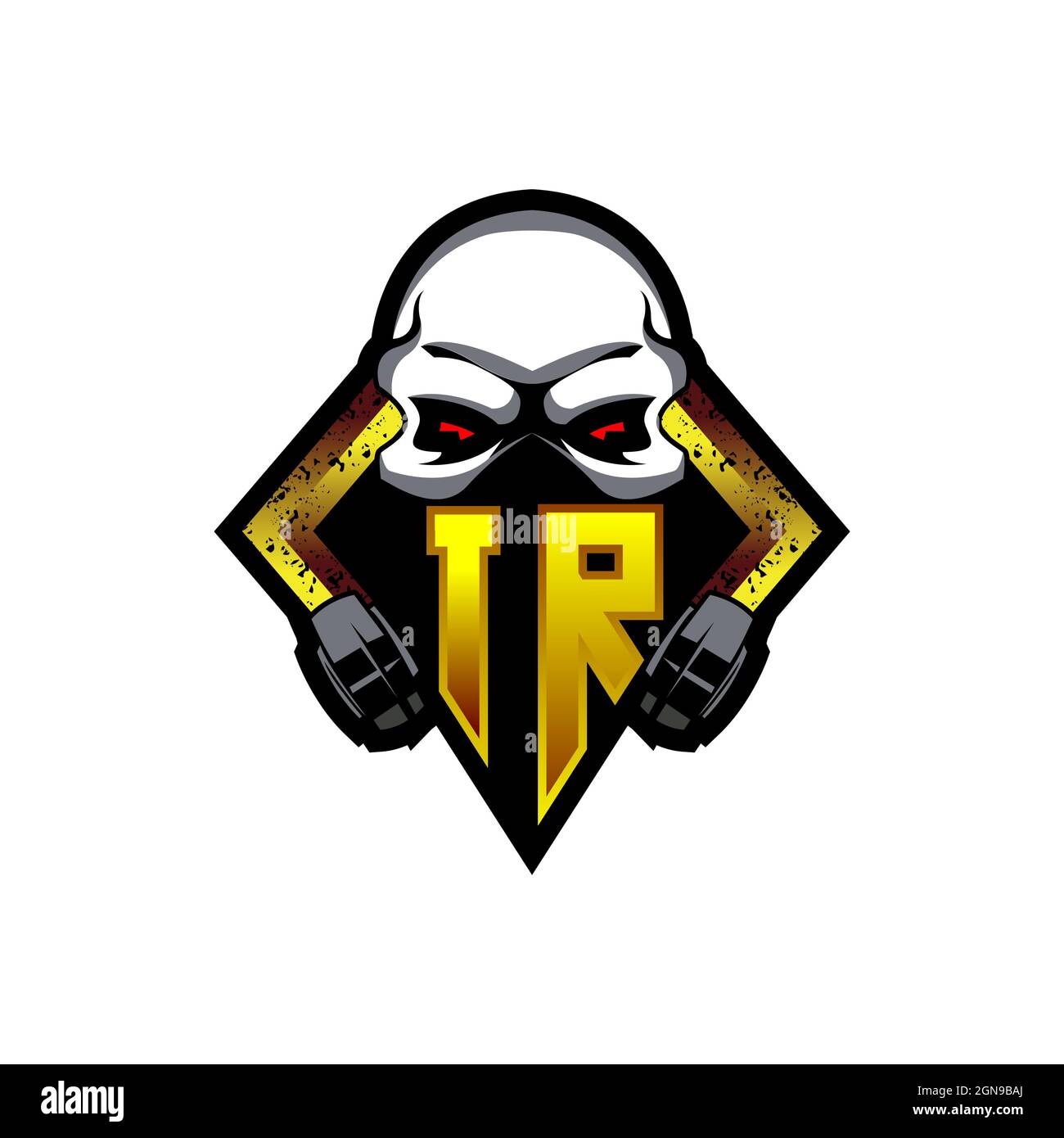 TA Initial ESport gaming logo. Game console shape style vector template ...