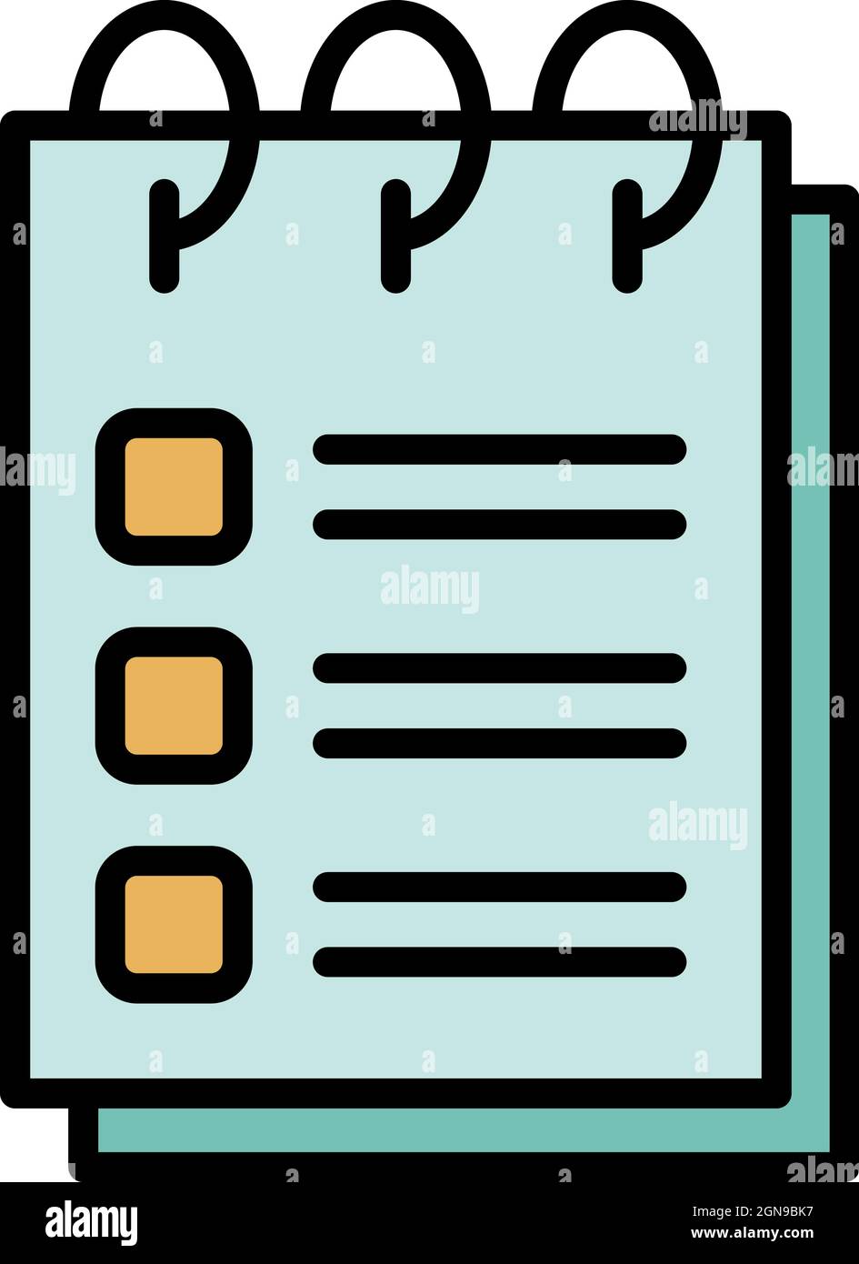 Training program icon. Outline training program vector icon color flat ...