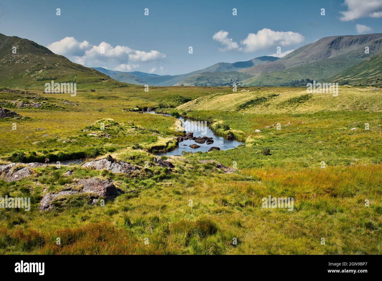 Beautiful landscape scenery at Connemara National park in county Galway ...