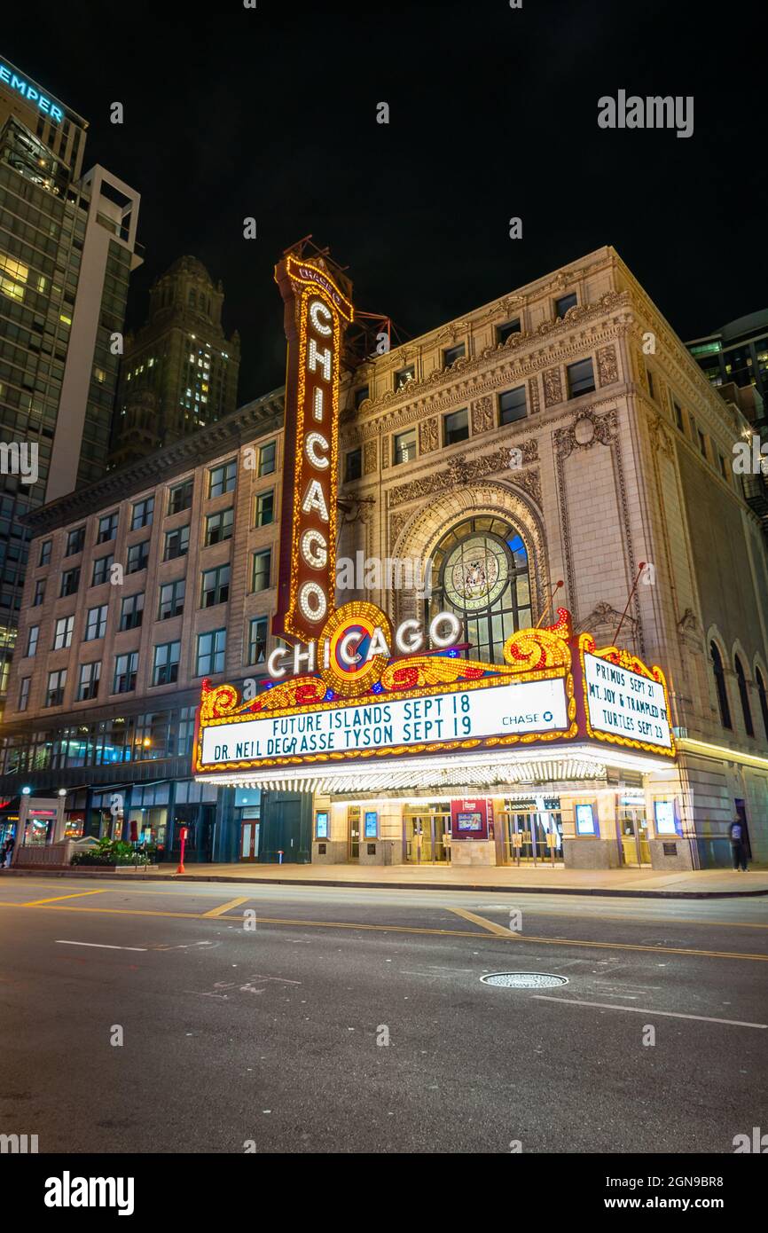 The Chicago Theatre Stock Photo - Alamy