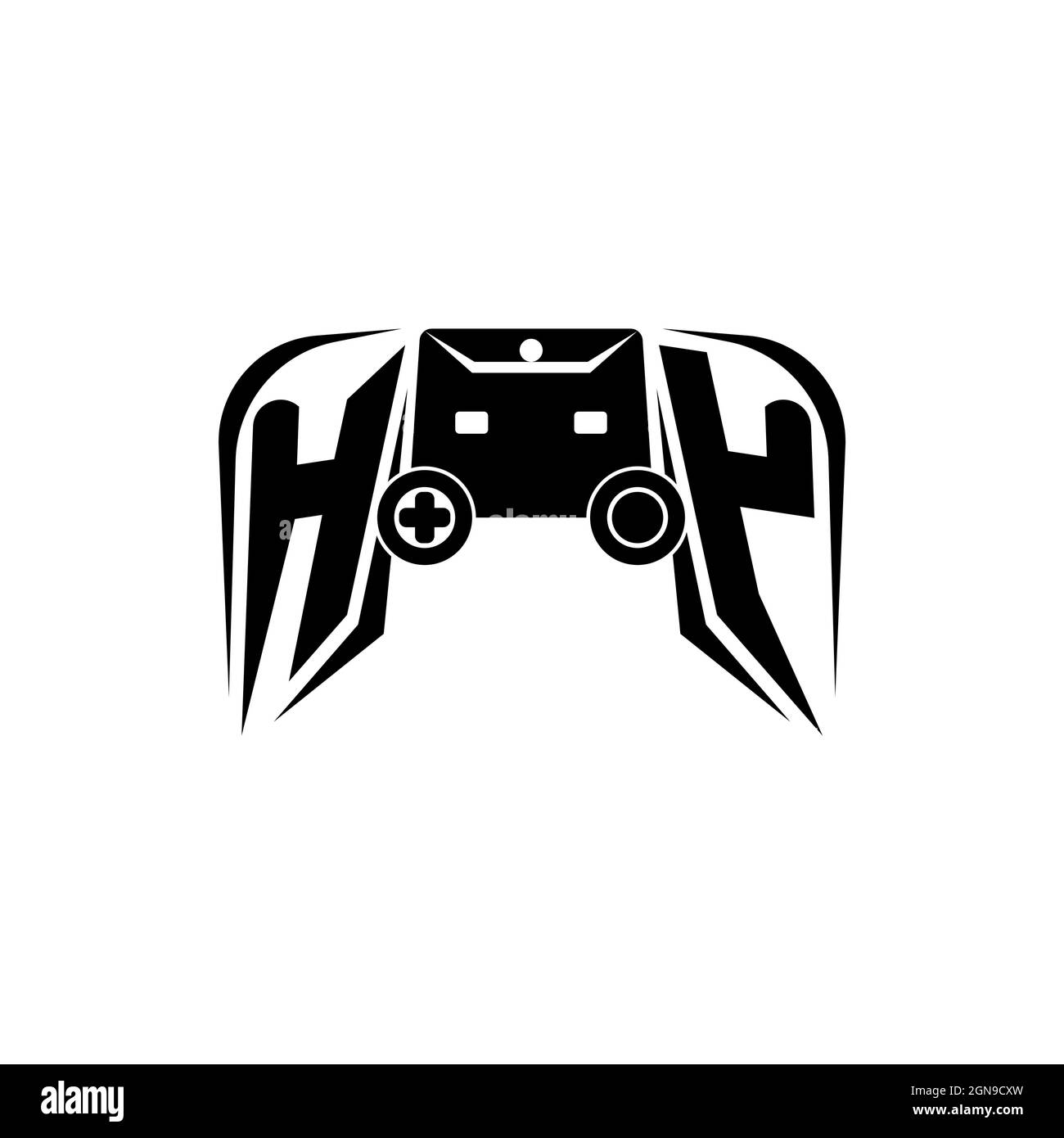 HY Initial ESport gaming logo. Game console shape style vector template ...