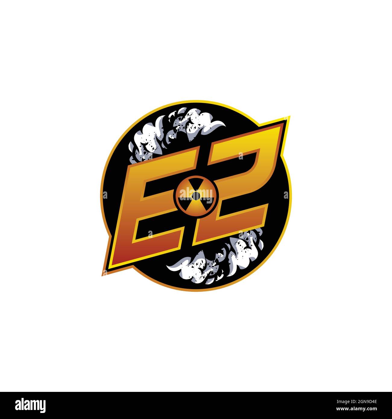 KE Initial ESport gaming logo. Game console shape style vector template ...