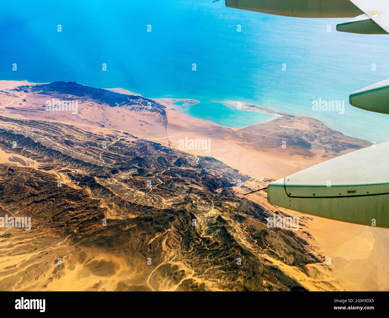 Aerial view above the clouds and sky, Inspiration concept. Travel ...