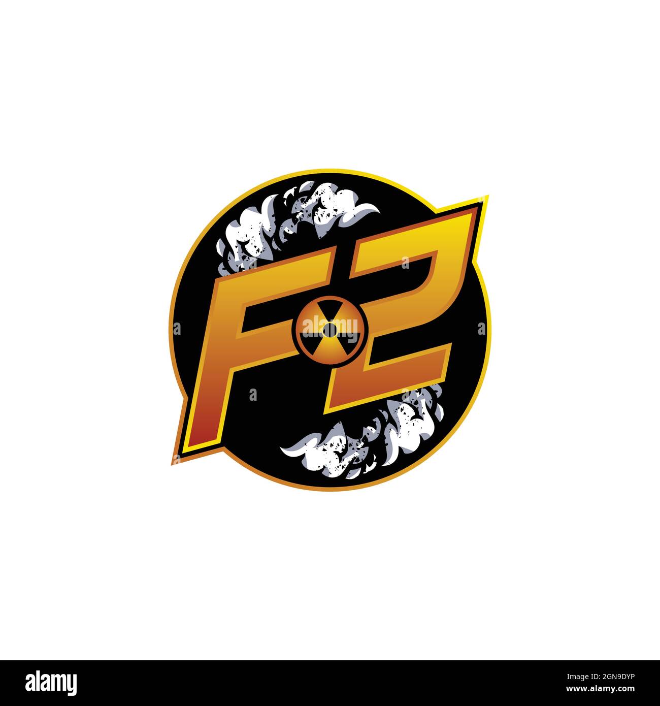 NF Initial ESport gaming logo. Game console shape style vector template ...