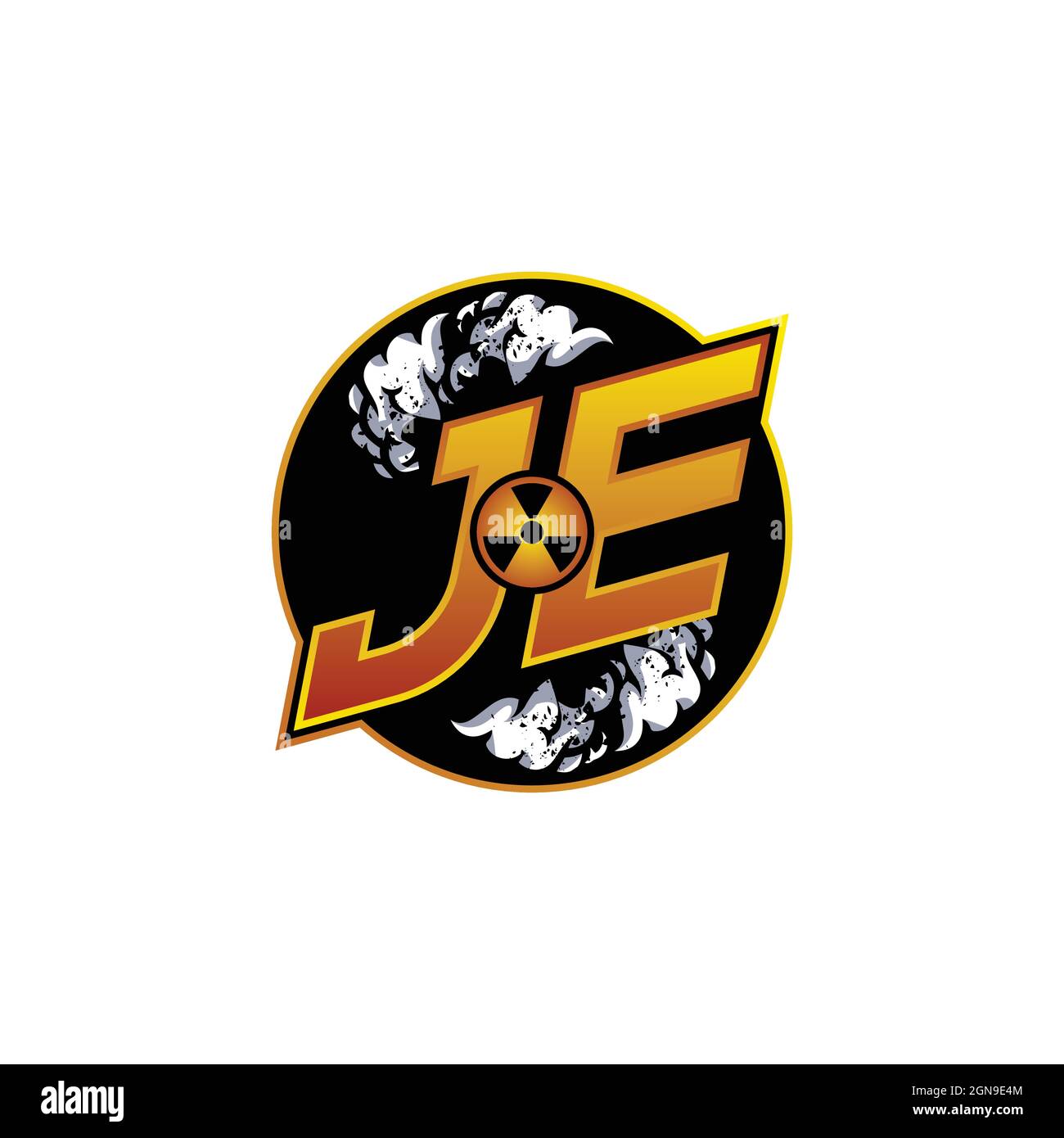 IE Logo monogram with Skull Shape designs template vector icon modern ...