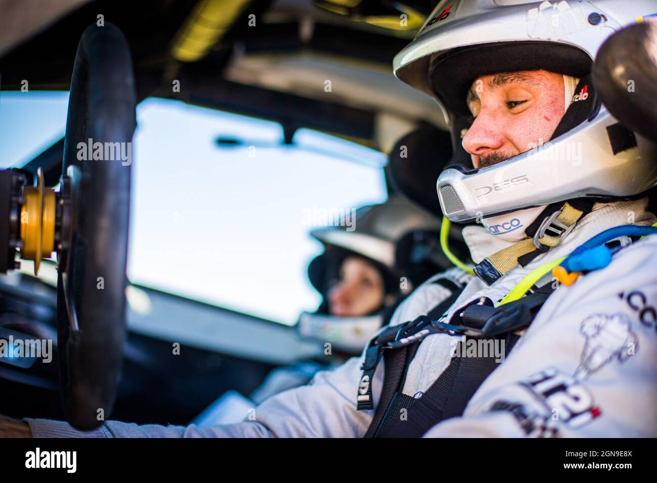 AYMARD Lucas, AYMARD Sandrine, Ford Fiesta, portrait during the Rallye ...