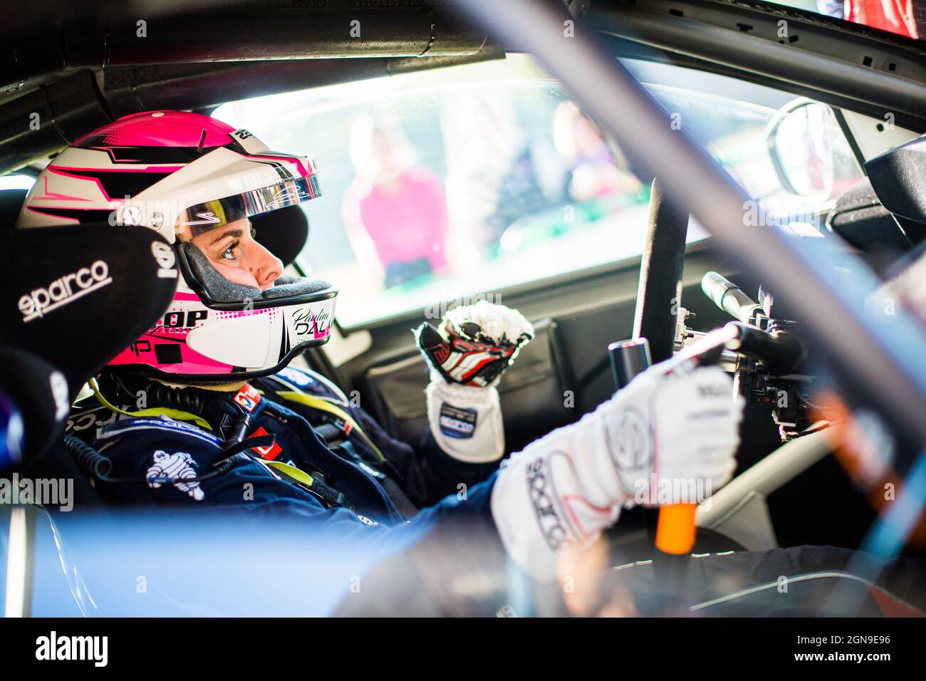 DALMASSO Pauline, CURCIO Fiona, Peugeot 208 Rally 4, portrait during ...