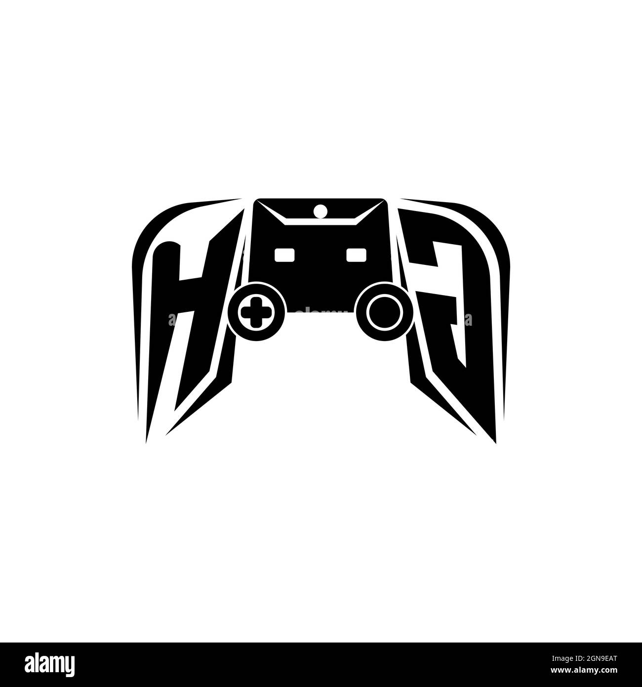 Hg gaming logo Black and White Stock Photos & Images - Alamy
