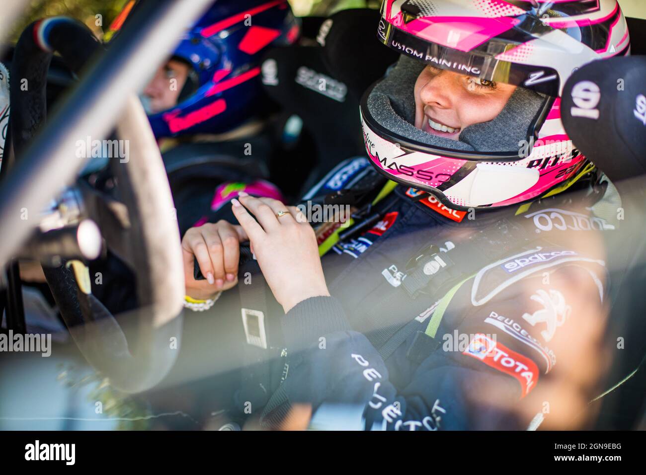 DALMASSO Pauline, CURCIO Fiona, Peugeot 208 Rally 4, portrait during ...