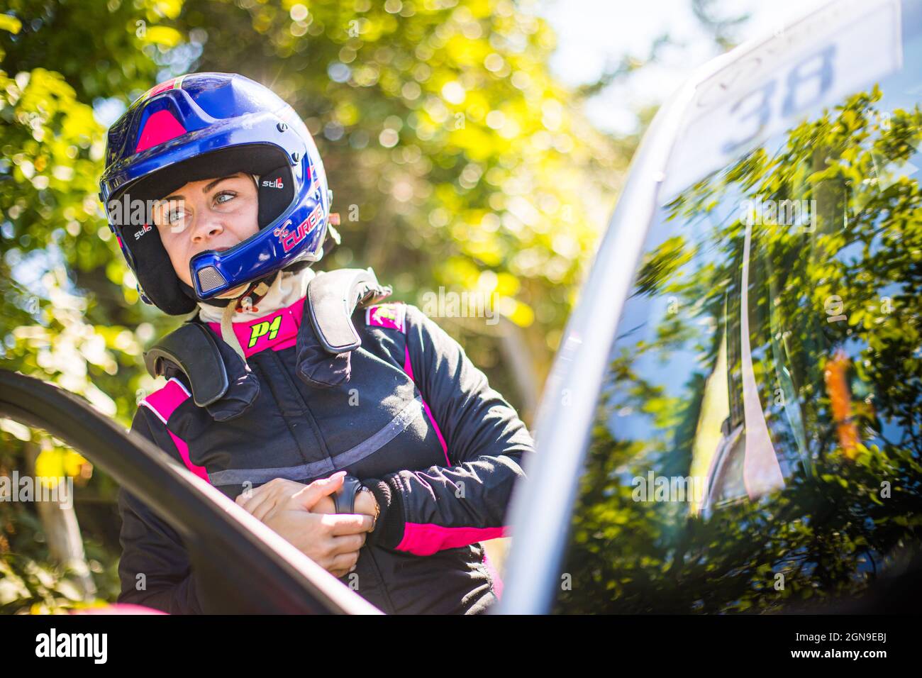 DALMASSO Pauline, CURCIO Fiona, Peugeot 208 Rally 4, portrait during ...