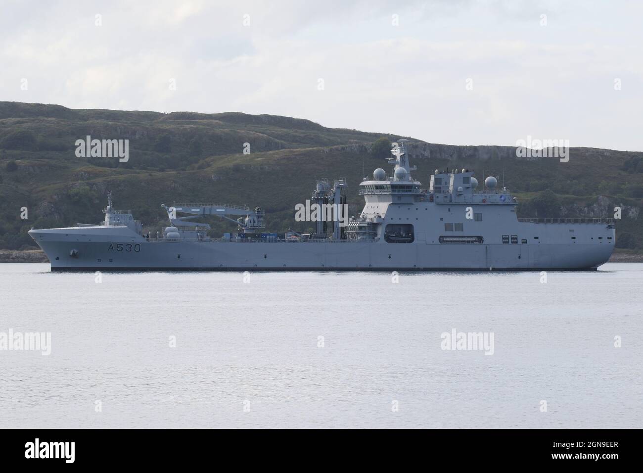 KNM Maud (A536), a replenishment oiler operated by the Royal Norwegian ...