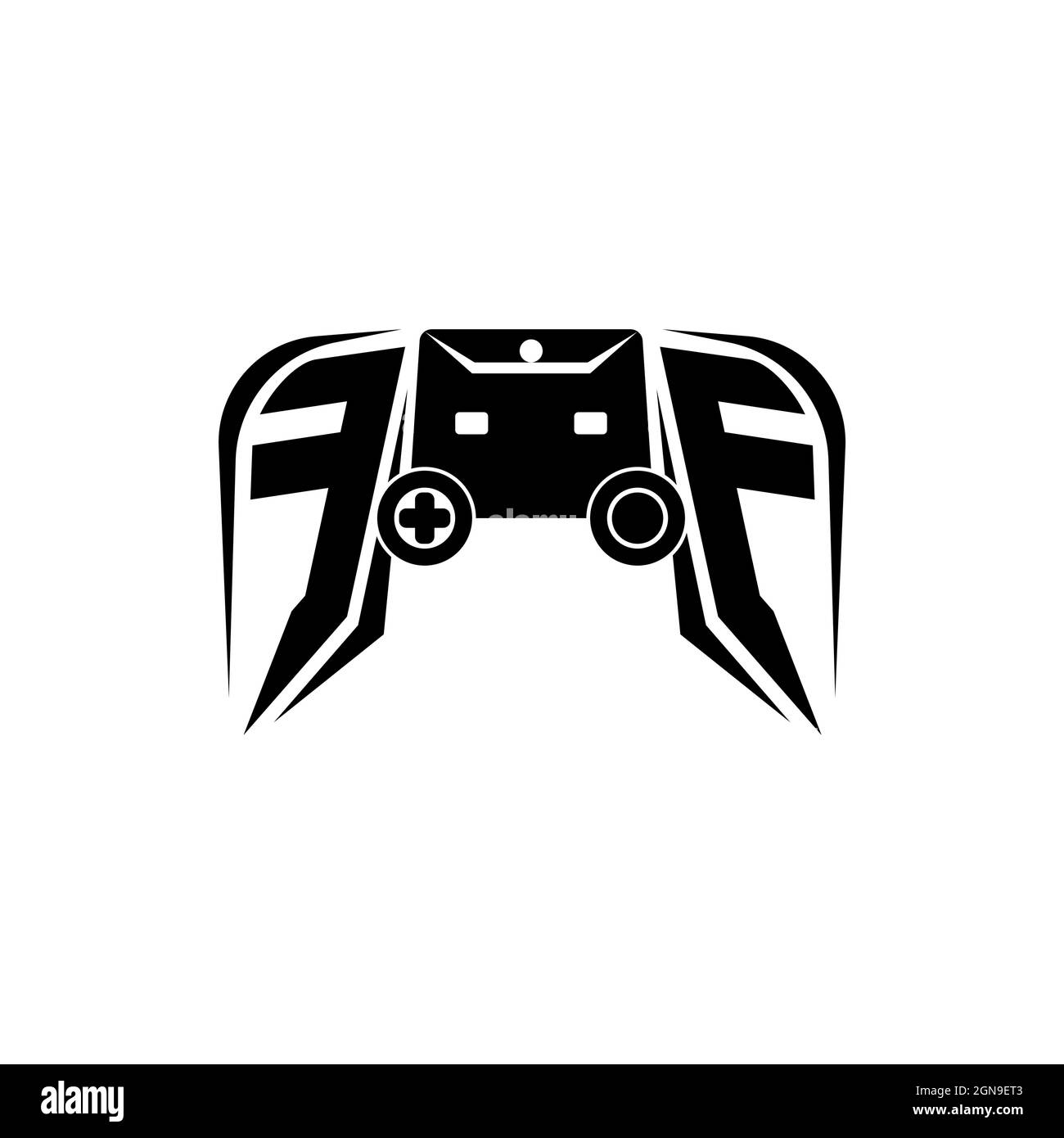 Gaming initial logo Cut Out Stock Images & Pictures - Alamy