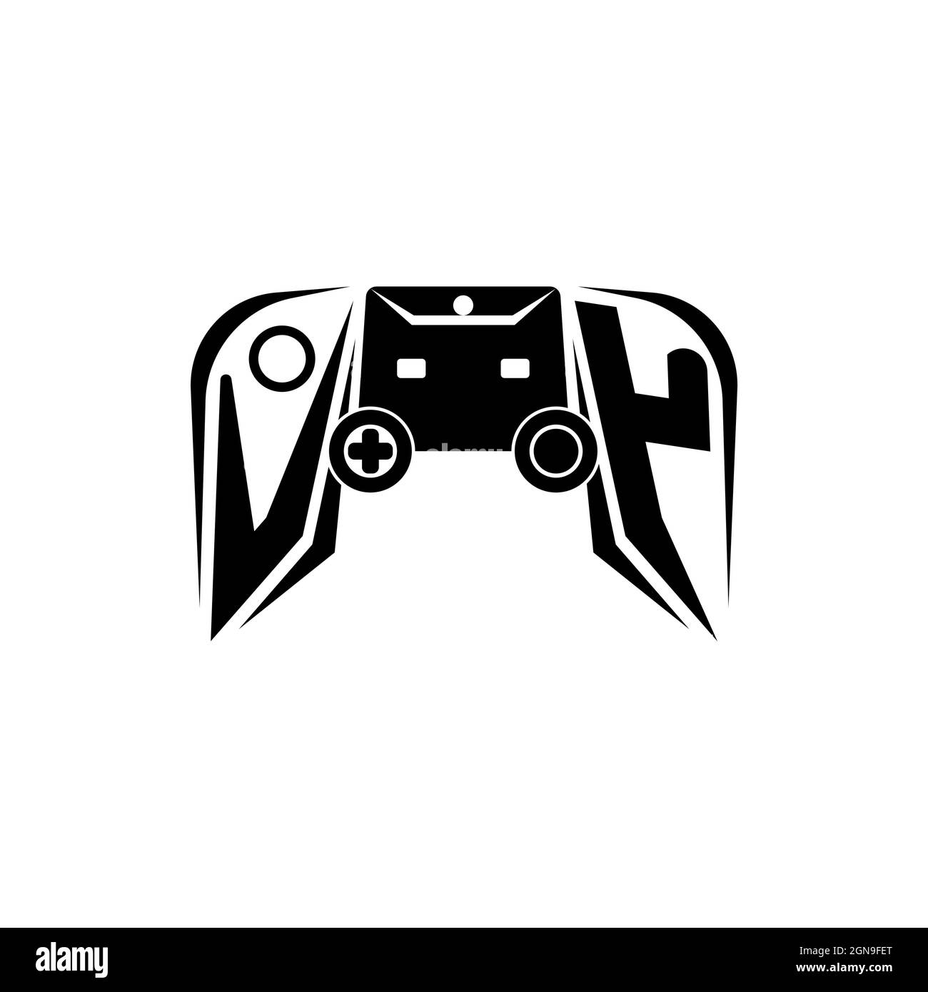 VY Initial ESport gaming logo. Game console shape style vector template ...